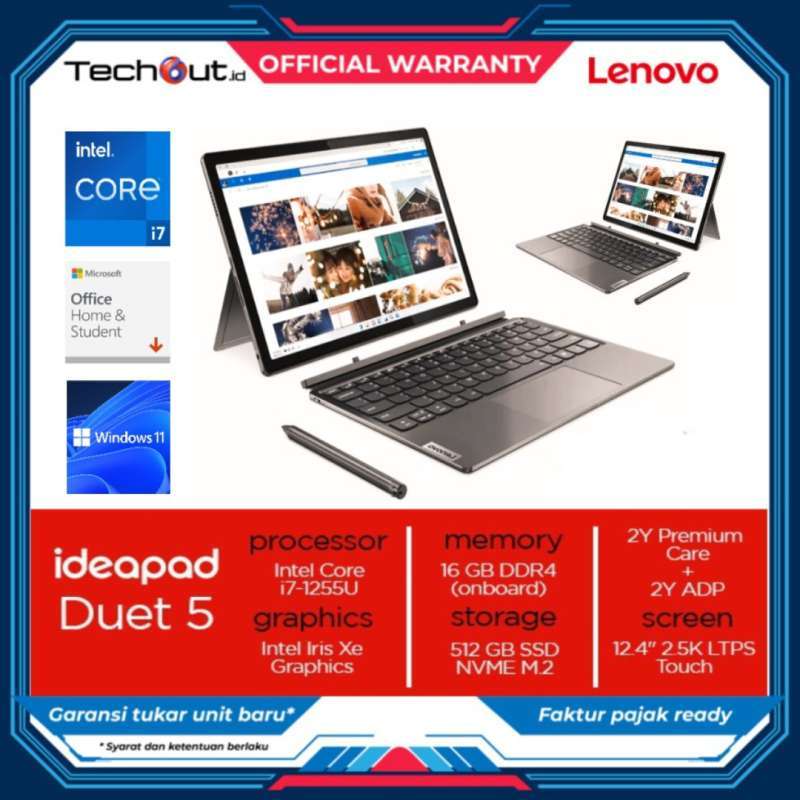 Jual Lenovo Ideapad Duet I Iau Core I U Gb Gb W Ohs Di Seller Techout Tomang