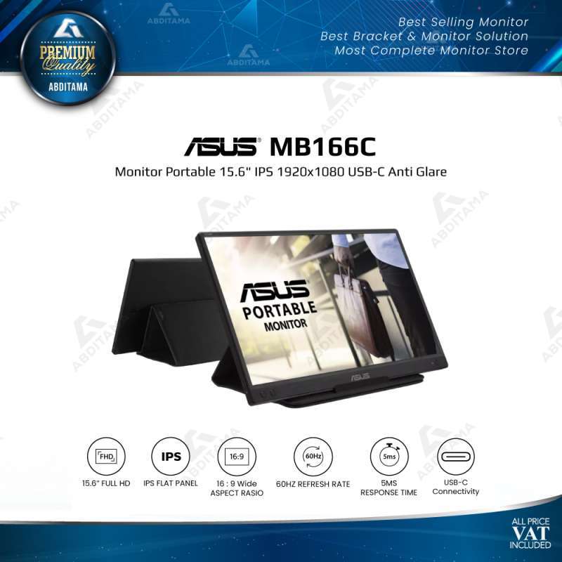 Promo Monitor Portable Asus Mb166c 15.6 Ips 1920x1080 Usb-c Anti Glare ...