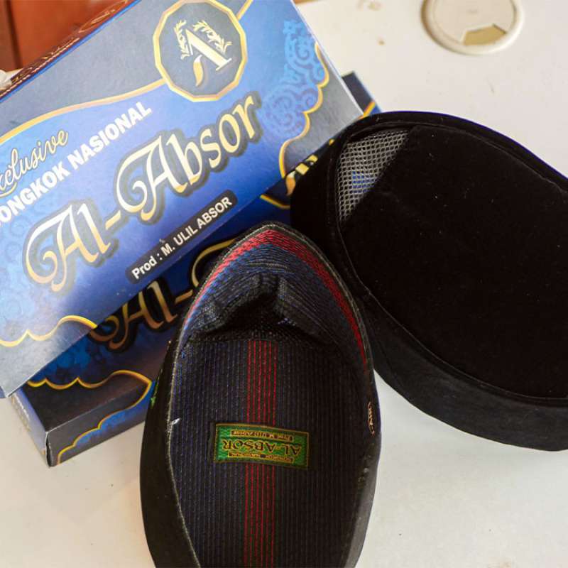 Jual Peci Songkok Kopiah Hitam Nu Ac Al Absor - Biasa Di Seller Kurn ...