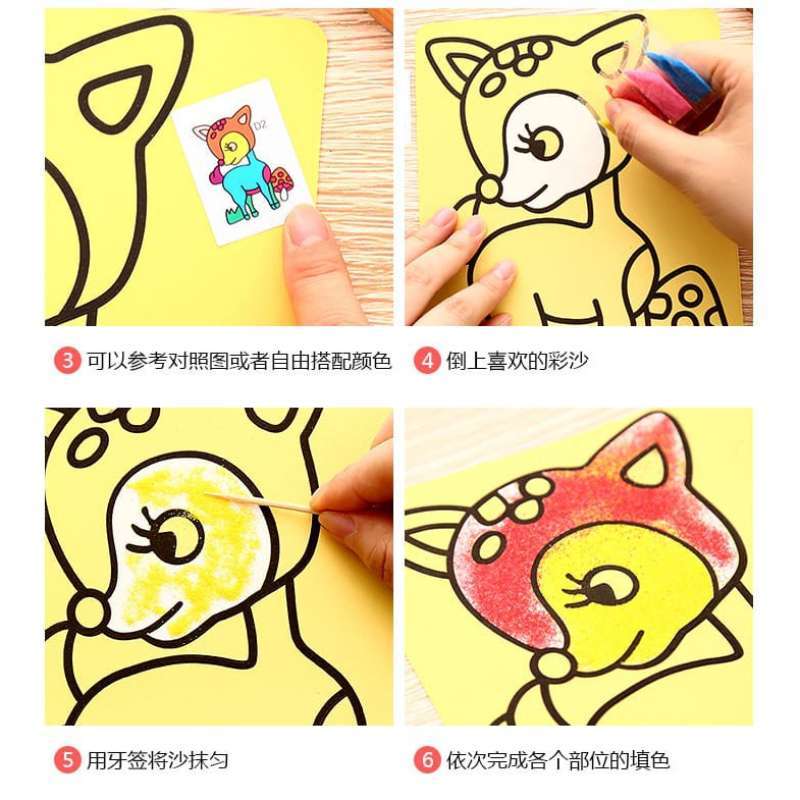 Jual Avita.id Diy Lukis Pasir / Gambar Tempel Pasir / Mainan Anak Sand ...