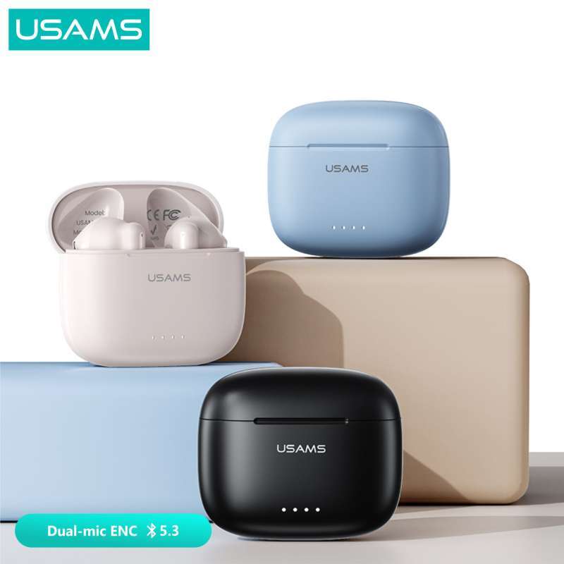 Jual Usams Us14 Tws Dual-mic Enc Earbuds Bt 5.3 - Hitam Di Seller Usams ...