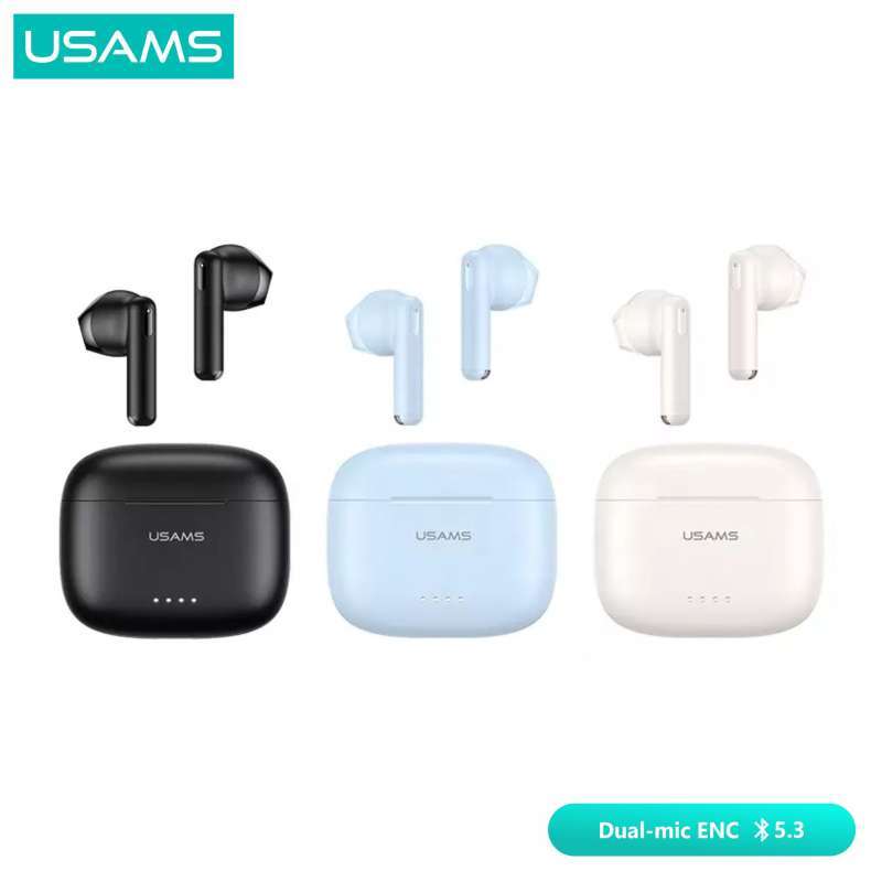 Jual Usams Us14 Tws Dual-mic Enc Earbuds Bt 5.3 - Hitam Di Seller Usams ...