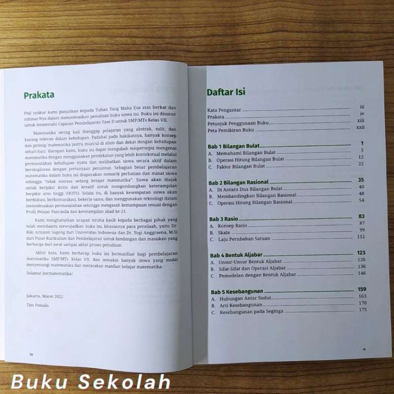 Jual Buku Paket Matematika Kelas 7 Smp Mts Kurikulum Merdeka Belajar Terbaru Buku Siswa ...