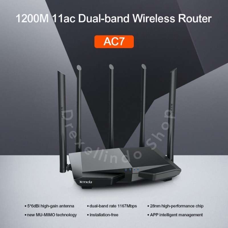 Jual Tenda Ac Mbps Network Extender Wifi Router Wall Penetration Antennas High Performance