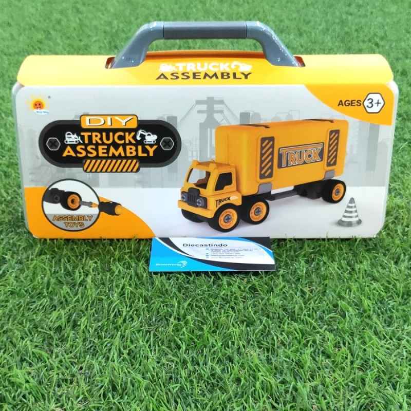 Promo Diy Truck - Engineering Toys - Assembly Box - Truck Container ...