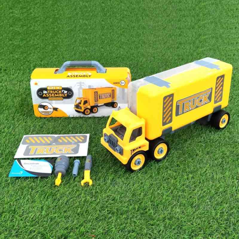 Promo Diy Truck - Engineering Toys - Assembly Box - Truck Container ...