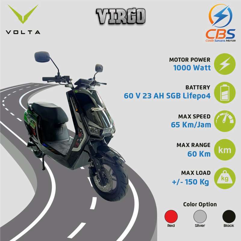 Jual Motor Listrik Volta Virgo Reguler Di Seller Cv Cosbi Sanjaya Motor ...