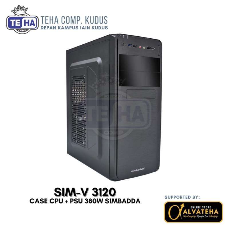 Jual Casing CPU Plus PSU Power Supply 380W Simbadda Sim V Case PC Komputer - Usb 3.0 di Seller ...