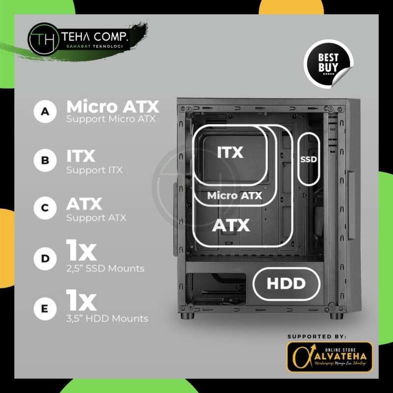 Jual Casing Pc Gaming Tanpa Psu Power Supply Nyk Nemesis Case Komputer ...