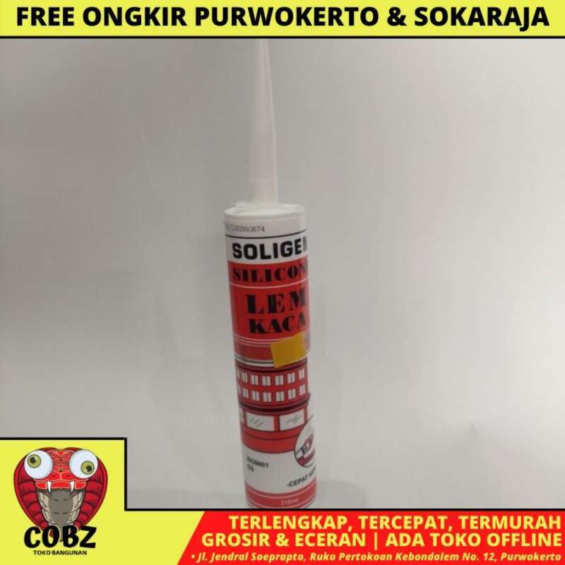 Jual SOLIGEN 310 ML SILICONE SEALANT LEM KACA NEUTRAL NETRAL BOTOL di ...