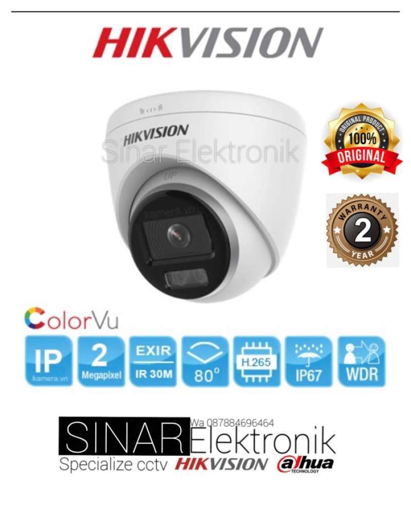 Promo HIKVISION IP CAMERA COLORVU 2mp DS-2ce1327Go-L Diskon 23% di ...