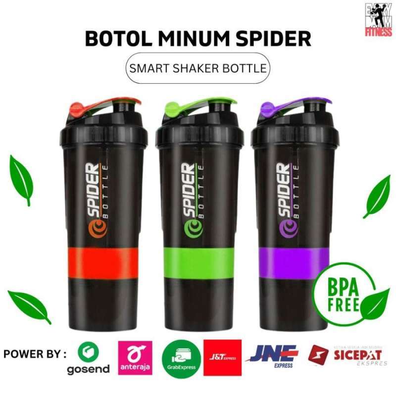 Jual SHAKER SPIDER FITNESS SMART SHAKER BOTTLE BOTOL MINUM OLAHRAGA GYM ...