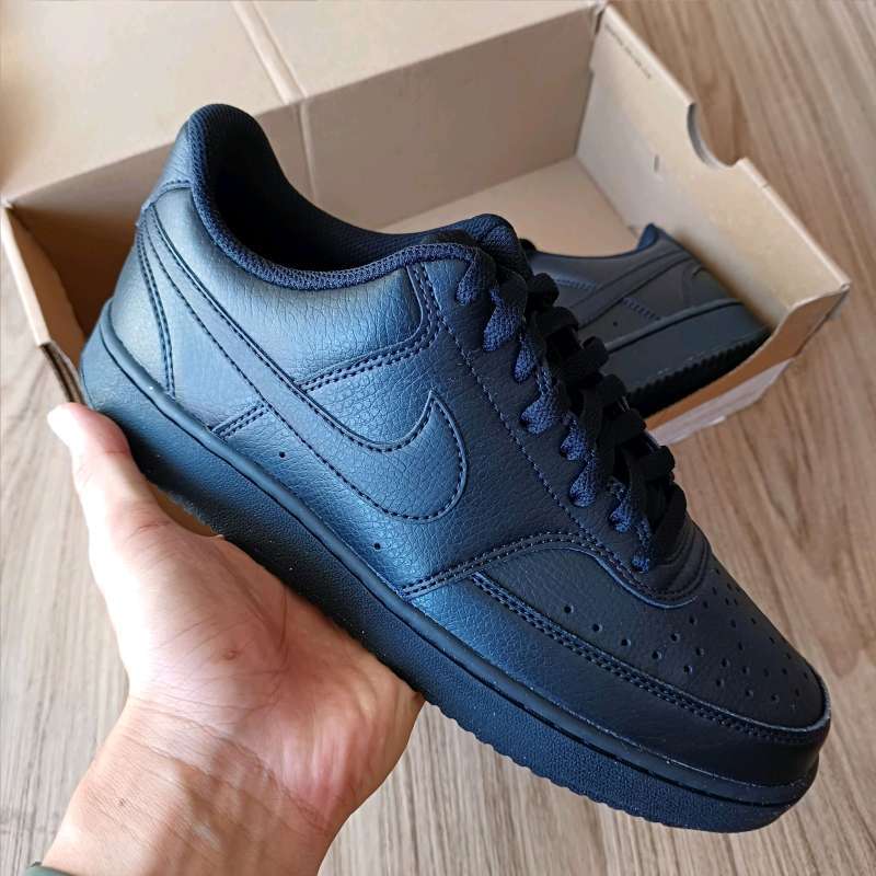 Jual Nike Court Vision Low Next Nature Triple Black || all di Seller ...