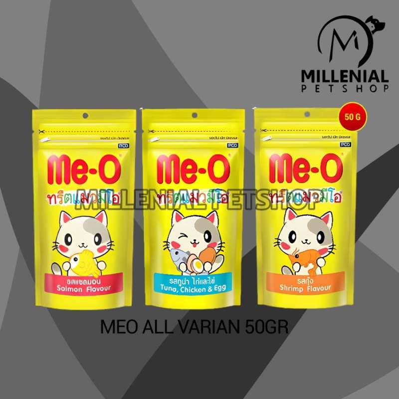 Promo Snack Makanan Kucing Cat treat Meo Dry Food 50 Gram Diskon 16% di ...