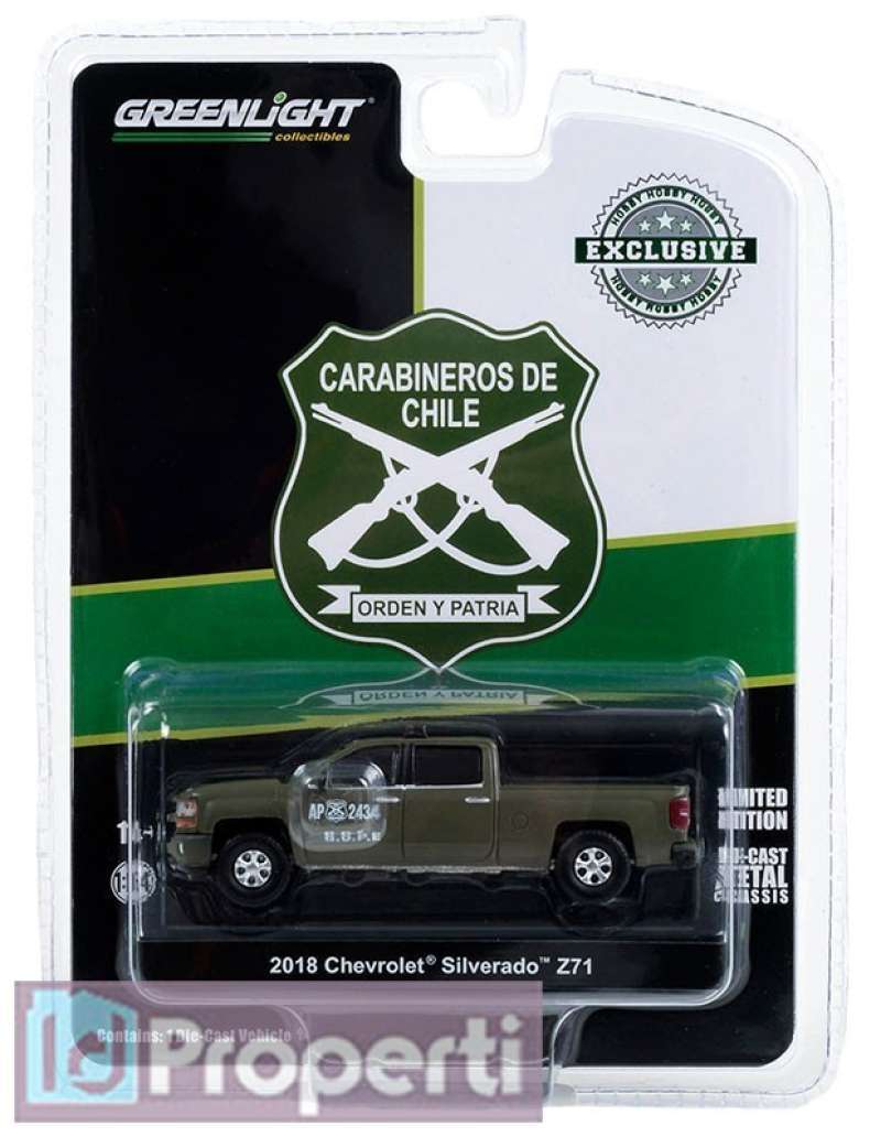 Promo Miniatur Chevrolet Silverado Z71 2018 Police Pickup Greenlight Diecast Diskon 23% di ...