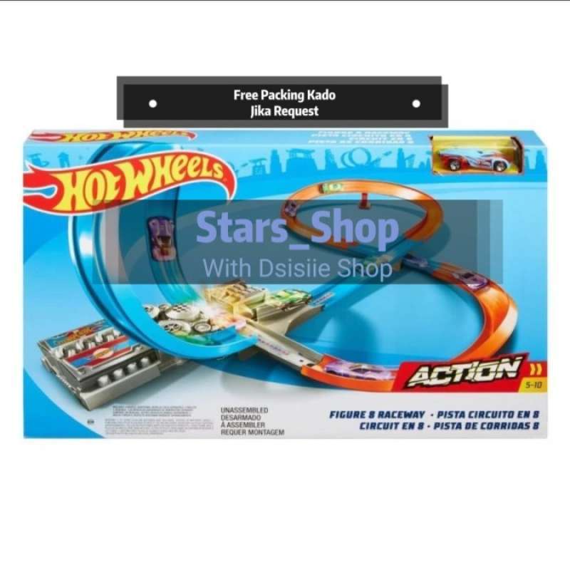 Promo Hot Wheels Action Figure 8 Raceway Playset Original Diskon 23% di ...