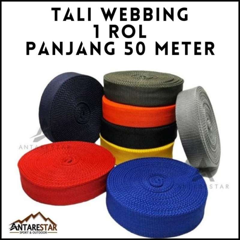 Jual Tali Webbing 1 Rol Tali Webbing Isi 50 Meter Kuat Dan Murah Di ...