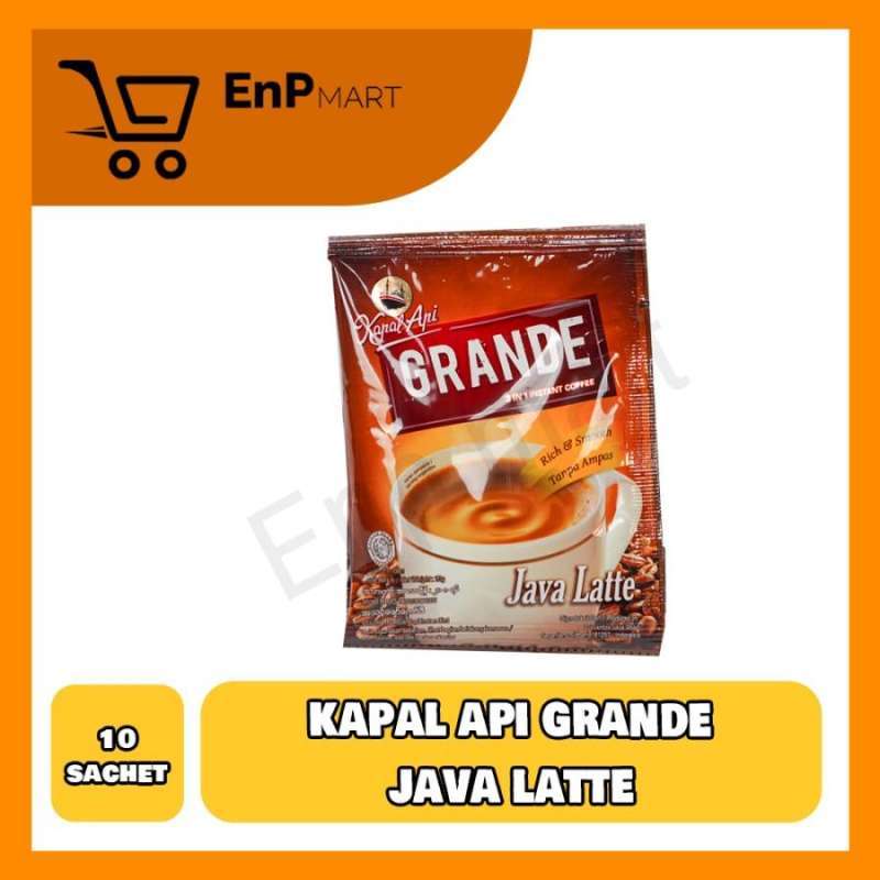 Jual Kopi KAPAL API GRANDE Java Latte - 1 Renceng 10 sachet di Seller ...