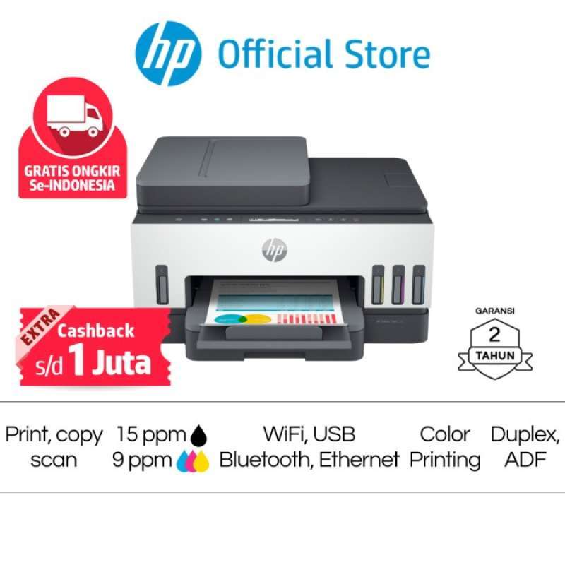 Promo Hp Smart Tank 750 All-In-One Printer/Color/Print Scan Copy ...