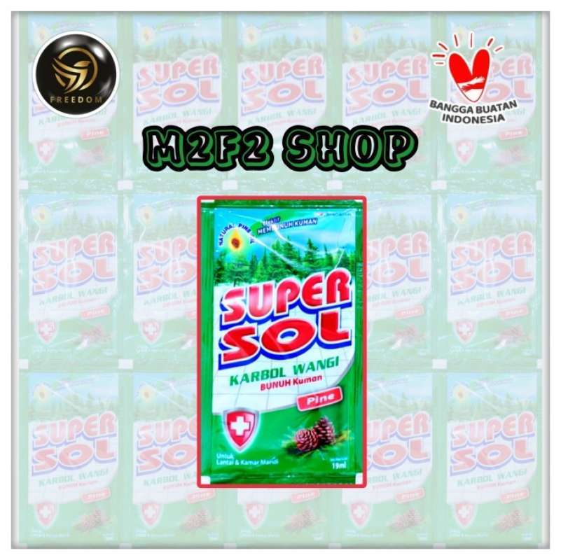 Promo Supersol Karbol Wangi Pine Reguler Sachet - 19 Ml (kemasan Karton ...