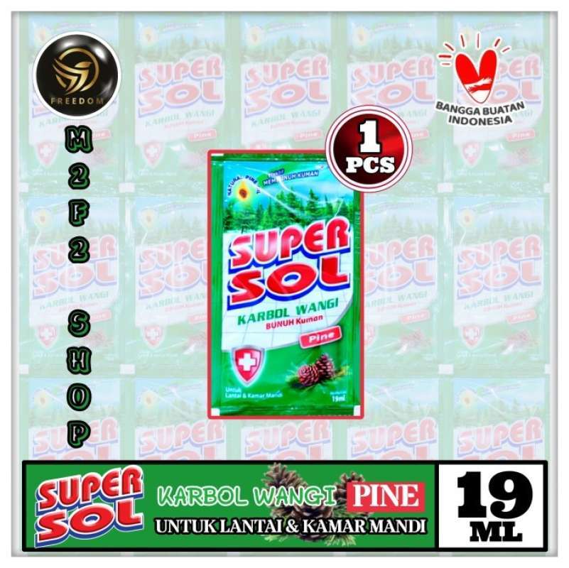 Promo Supersol Karbol Wangi Pine Reguler Sachet - 19 ml (Kemasan Satuan ...