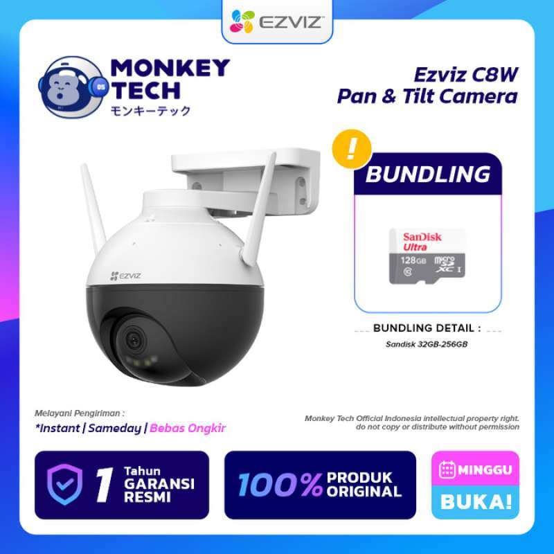 Promo Ezviz C8W 4MP 2K+ Pan & Tilt Wi-Fi Camera Diskon 33% di Seller ...