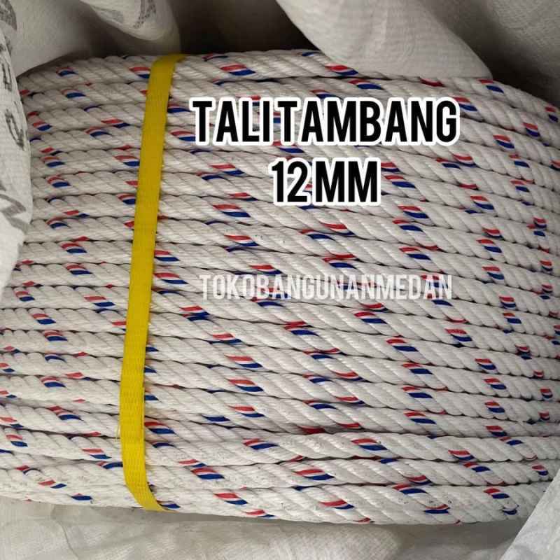 Jual TALI TAMBANG PUTIH BINTIK 12 MM TEBAL / TALI NILON NYLON KAPAL di Seller Tokobangunanmedan ...