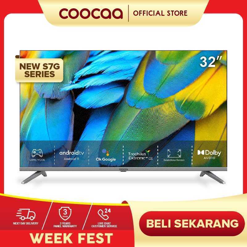 Jual COOCAA LED TV 32 INCH Android 11.0 5G Wifi Coocaa 32S7G di Seller ...