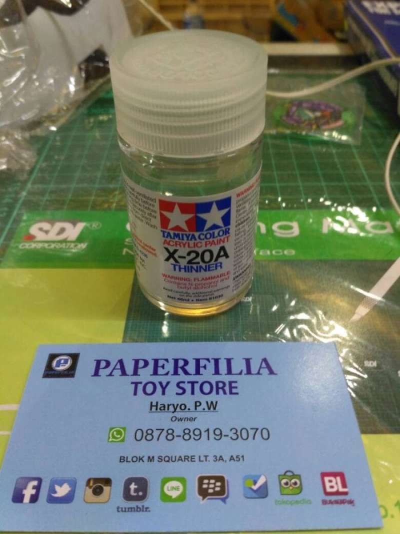 Promo Thinner Akrilik X 20 A Tamiya Thiner X20A Tiner Color Paint 46 Ml ...