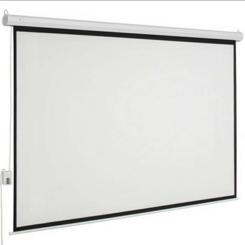 Promo Screen Projector 120 4:3 Motorized / Layar Proyektor Otomatis ...