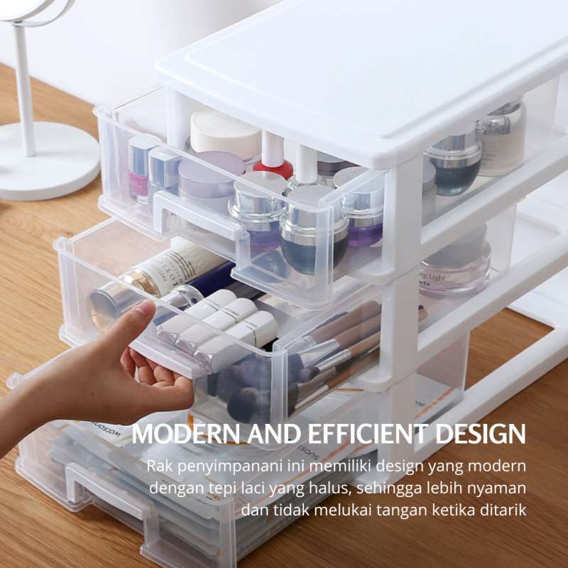 Promo Goodthings Deck Storage Rak Laci Penyimpanan File Plastik 3 Susun ...