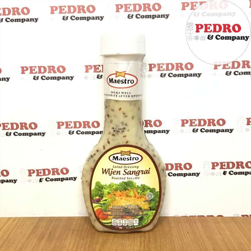 Jual Maestro Wijen Sangrai Salad Dressing Roasted Sesame 237 Ml Di Seller Pedroandcompanyid