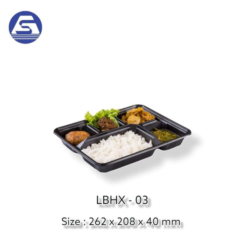 Jual Japanpack/ Mika Bento/ Bento Box Lbhx - 03 Black Isi 10 Pcs/pack ...