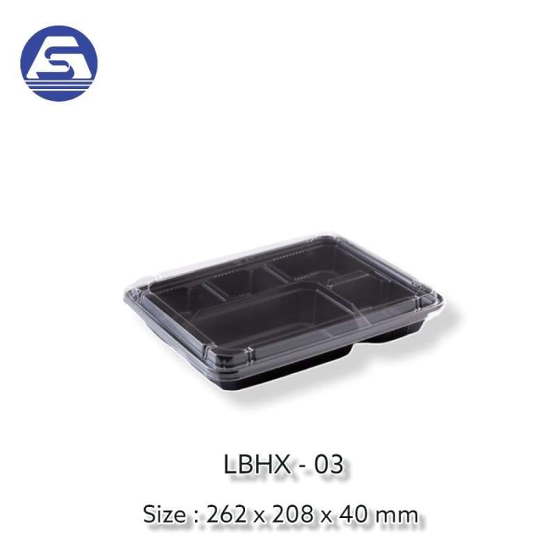 Jual Japanpack/ Mika Bento/ Bento Box Lbhx - 03 Black Isi 10 Pcs/pack ...