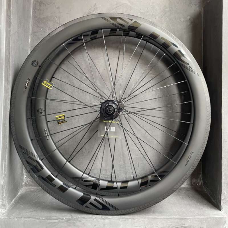 Promo ELITEWHEELS SLT Road Carbon Wheelset Aero A1 Brake RA18 Ceramic ...