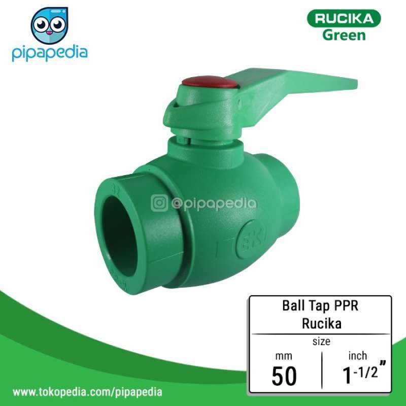 Promo Ball Tap/ Valve PPR Fitting PPR Rucika 50mm x 1-1/2 inch Diskon ...