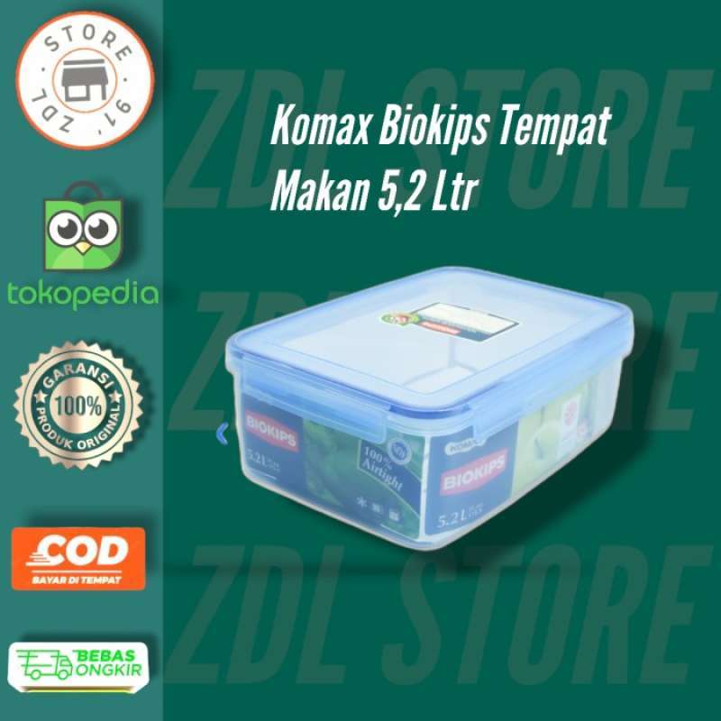 Promo Komax Biokips Tempat Makan 5,2 Ltr Diskon 23% di Seller ...