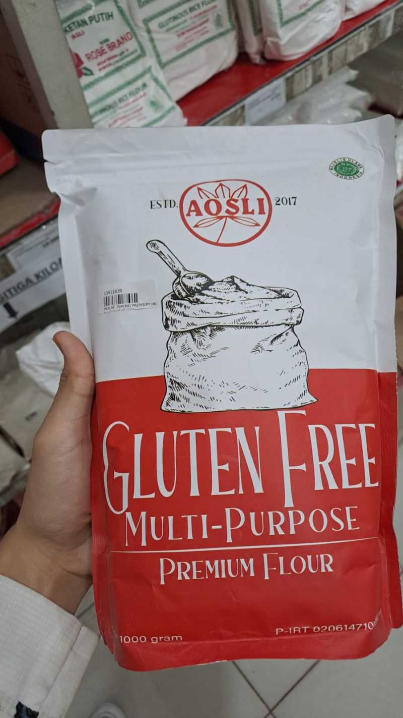 Jual Aosli Tepung Mocaf 1000 Gram / 1 Kg Premium Flour Bebas Gluten ...
