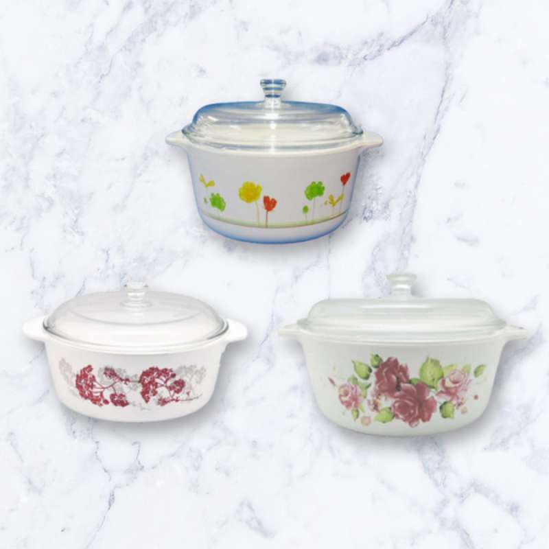 Jual Panci Masak Pot Kaca Luminarc Vitro Casserole Amber Tutup 2 Liter ...