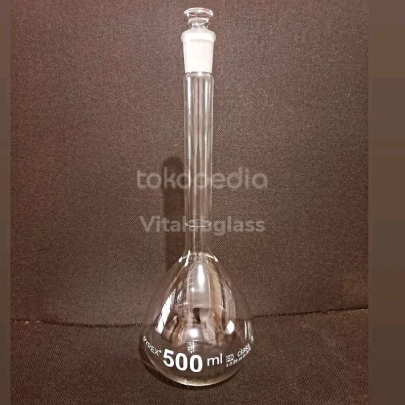 Jual Volumetrik Flask/Labu Ukur 500 Ml Pyrex di Seller Kenz Storee ...