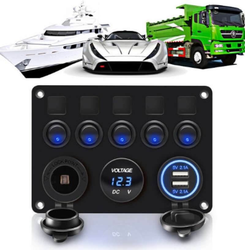 Promo 5-Dit Cat Eye Switch Panel Group Cassette with Fuse Box Car ...