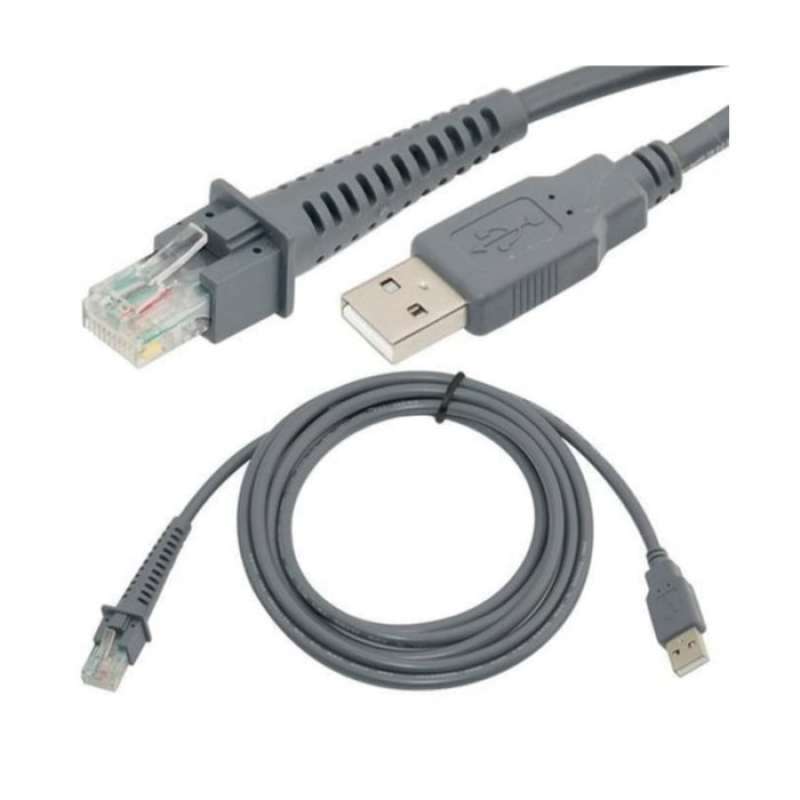 Promo Cable Scanner Barcode Symbol Ls-2208 Usb To Rj45 10 Pin Diskon 53 ...