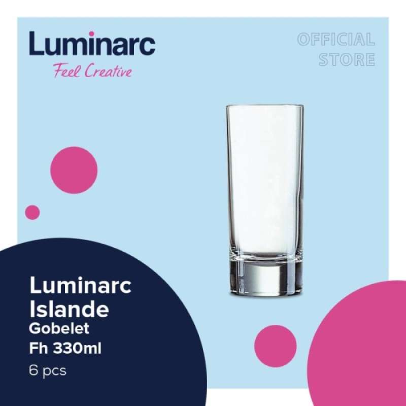 Promo Luminarc Islande tumbler Glass / high ball/33 cl/10 oz Diskon 33% ...