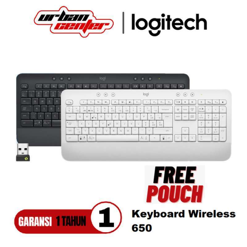 Promo Logitech K650 Keyboard Wireless Signature Comfort - Garansi 1 ...