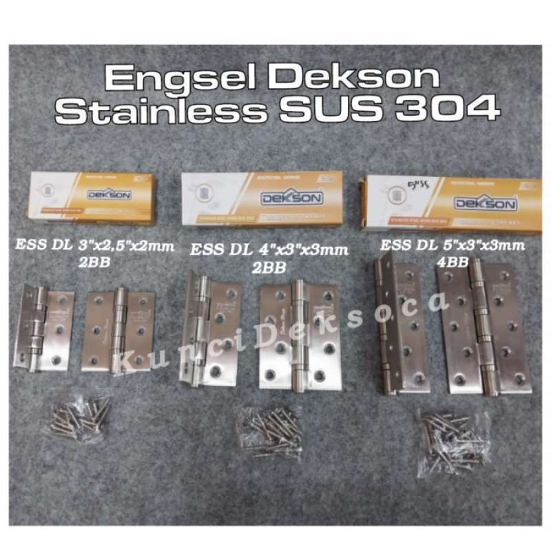 Promo Engsel Dekson Deluxe SUS 304 ESS DL 3 inch - 4 inch - 5inch DKS Diskon 23% di Seller ...