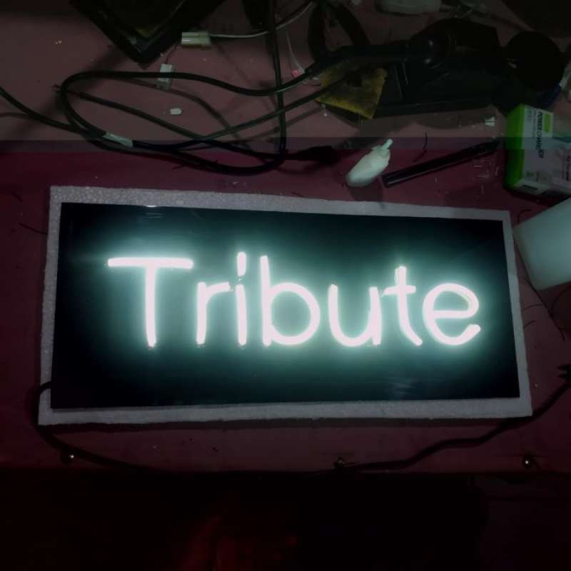 Promo Lampu Led Neon Text Tulisan Tribute Pesanan Kak Marsel Diskon 23% ...