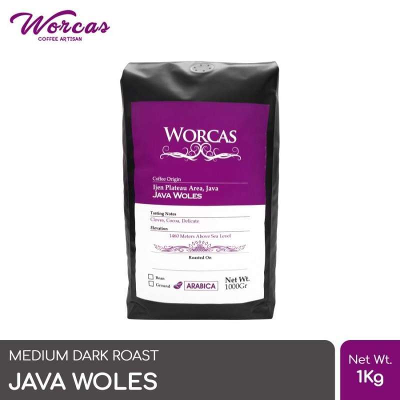 Jual Kopi Arabica Java Ijen 1 Kg (Biji/Bubuk) | Worcas Coffee di Seller ...