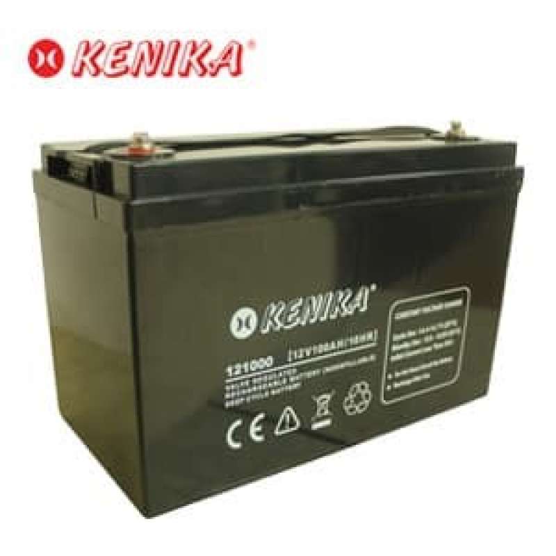 Promo 12V 100AH DEEP CYCLE BATTERY BATERAI VRLA/AGM/LEAD ACID KENIKA ...