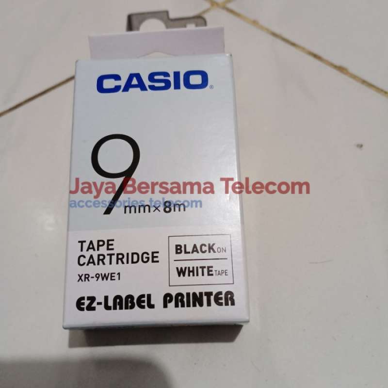 Promo Casio Label Printer 9mm Black on White / TAP CARTRIDGE XR-9WEI ...