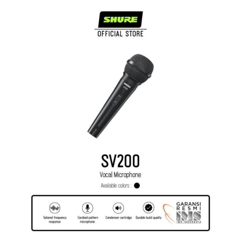 Jual Shure Sv200 / Sv 200 Dynamic Microphone With Xlr Cable Di Seller ...
